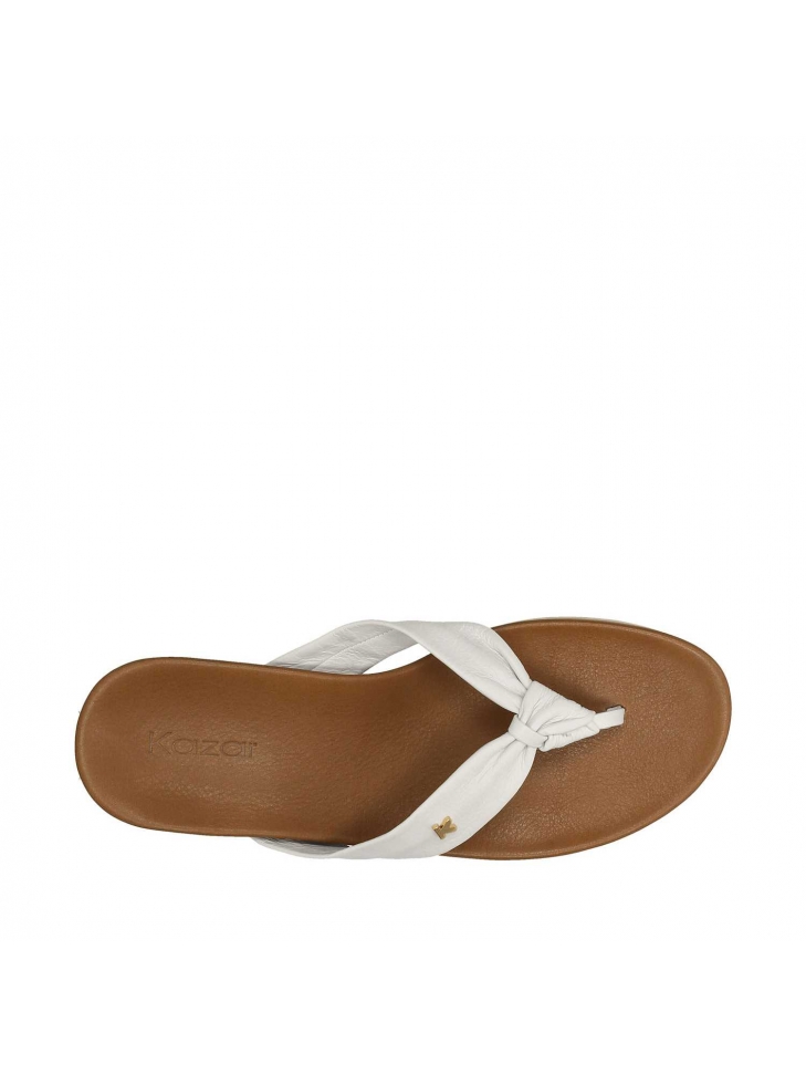Chancletas blancas de mujer ZOE